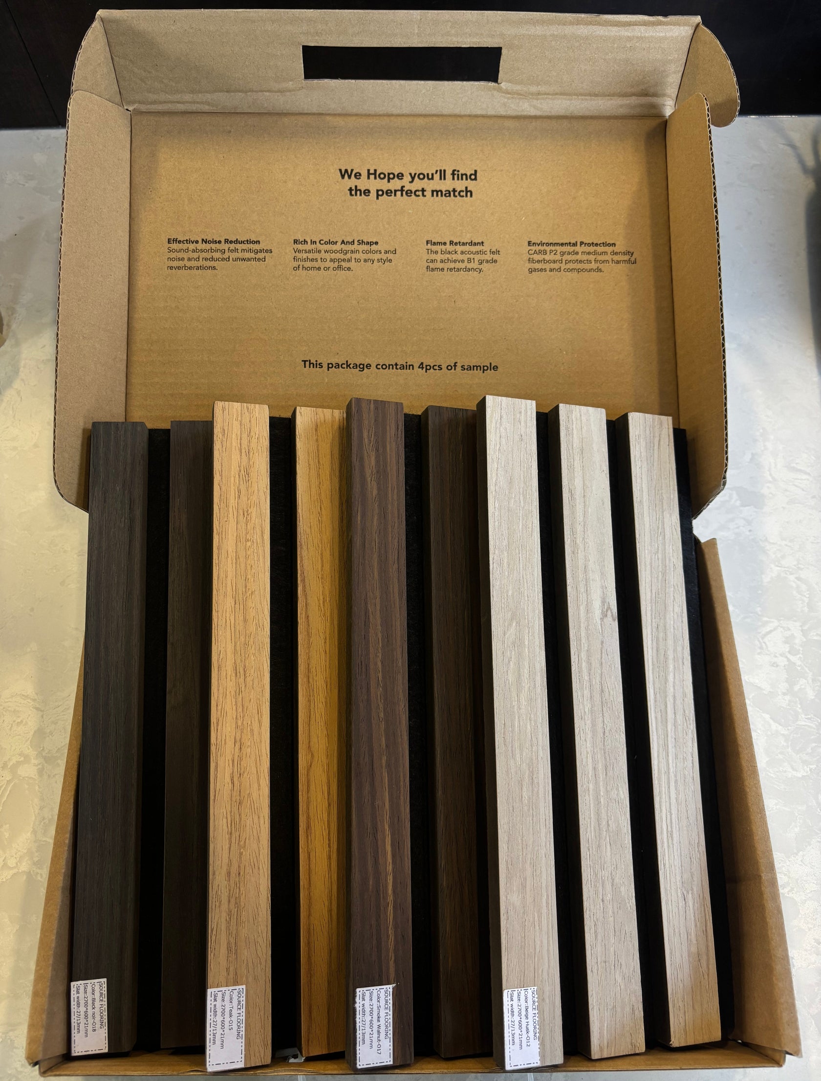 Acoustic Wall Panel Sample Box – Source Flooring KW