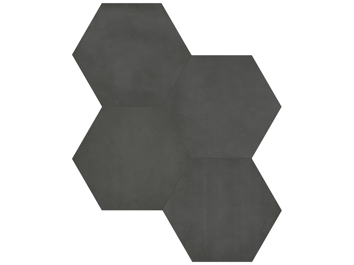 Hex Collection- 7'' Form Graphite Porcelain Tile $5.99/sqf – Source ...